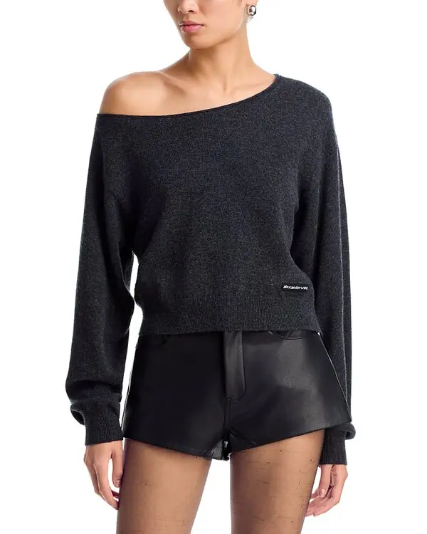 Alexander Wang Wool Off-the-shoulder Sweater