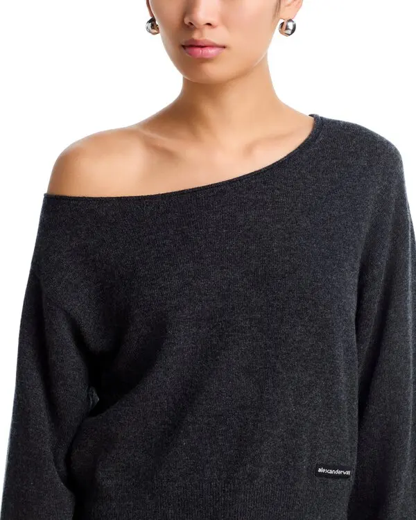 Alexander Wang Wool Off-the-shoulder Sweater
