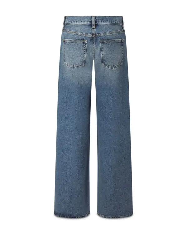 FRAME The Pixie Leo Mid Rise Jeans - Rivage