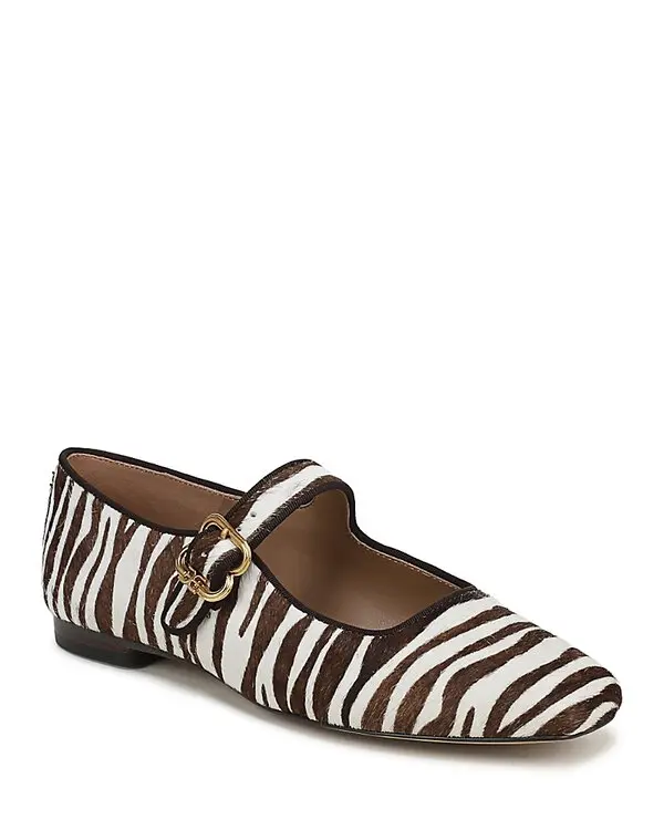 Sam Edelman Michaela Velvet Mary Jane Flats - Chocolate