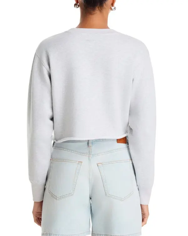 ANINE BING Sporty Cropped Sweatshirt