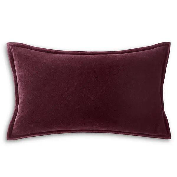 CHRISTY Harewood Velvet Boudoir Pillow, 12 X 20 - Fig