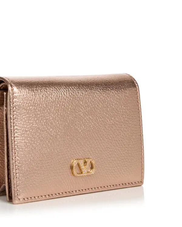 Valentino Garavani Vlogo Leather Bifold Wallet