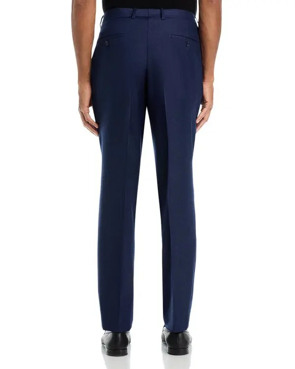 Peter Millar Harker Tailored Fit Flannel Twill Stretch Pants - Blue