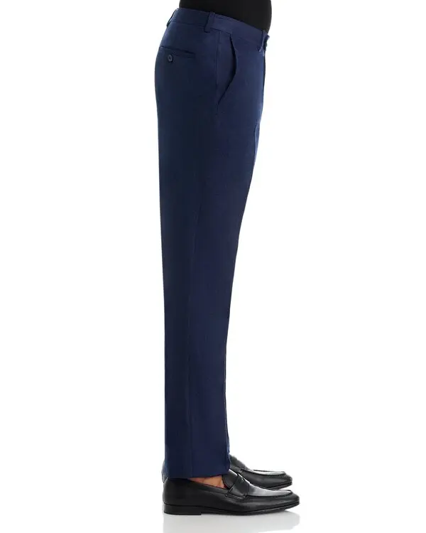 Peter Millar Harker Tailored Fit Flannel Twill Stretch Pants - Blue