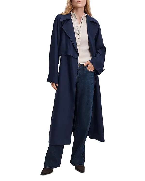 Rag & Bone Willow Trench Coat - Navy