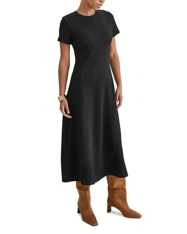 Splendid Winslow Short Sleeve Midi Dress