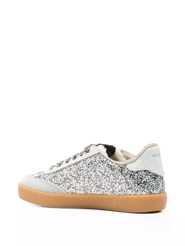Victoria Beckham Glitter-effect Leopard-print Sneakers