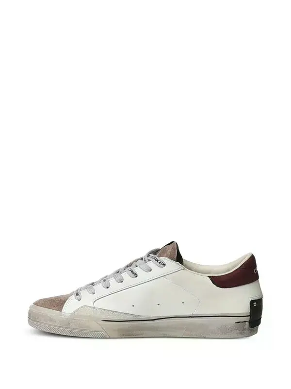 CRIME LONDON Distressed-effect Leather Sneakers