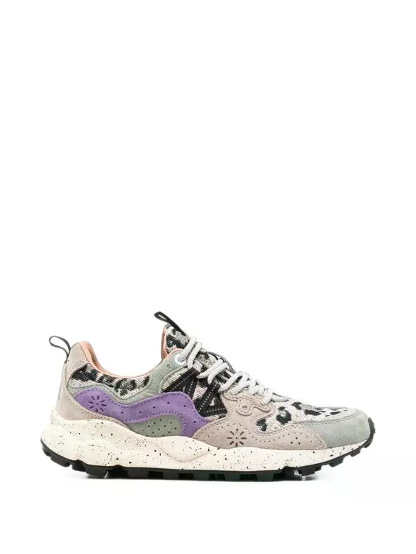FLOWER MOUNTAIN Yamano 3 Leopard-print Panelled Sneakers