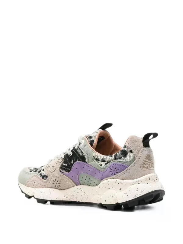 FLOWER MOUNTAIN Yamano 3 Leopard-print Panelled Sneakers