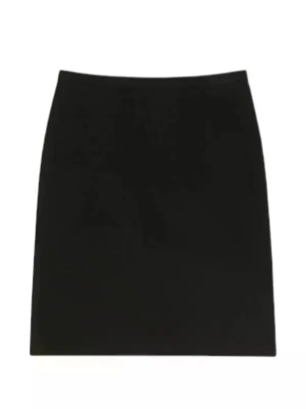 Max Mara High-waited Straight-leg Mini Skirt - Black