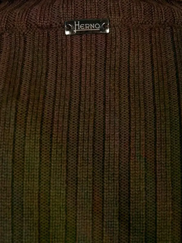 Herno Ribbed-knit Roll-neck Sweater