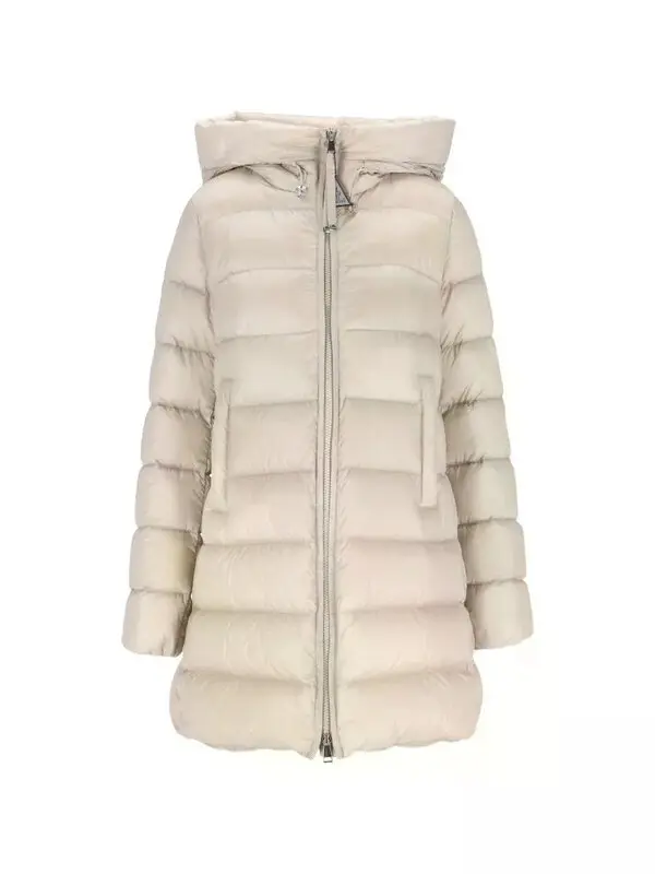 Moncler Suyen Hooded Puffer Jacket - Neutrals