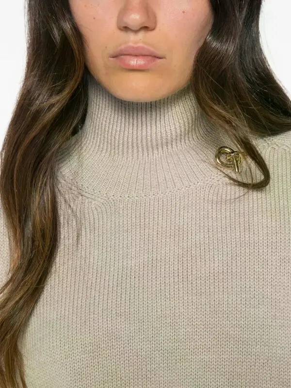 Fabiana Filippi Embellished High-neck Sweater
