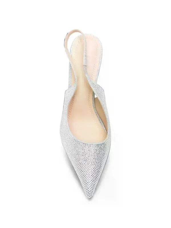 TWENTY FOURHAITCH Crystal-embellished Slingback Pumps
