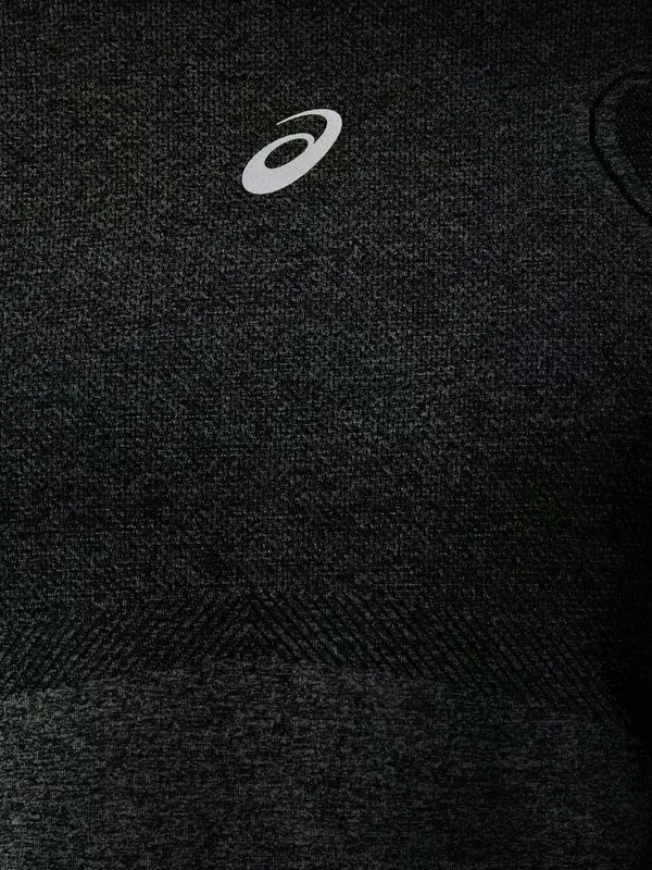 Asics Seamless Logo-print Performance T-shirt - Black