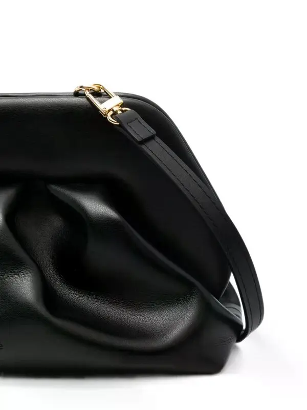 THEMOIRE Bios Ruched Clutch Bag - Black