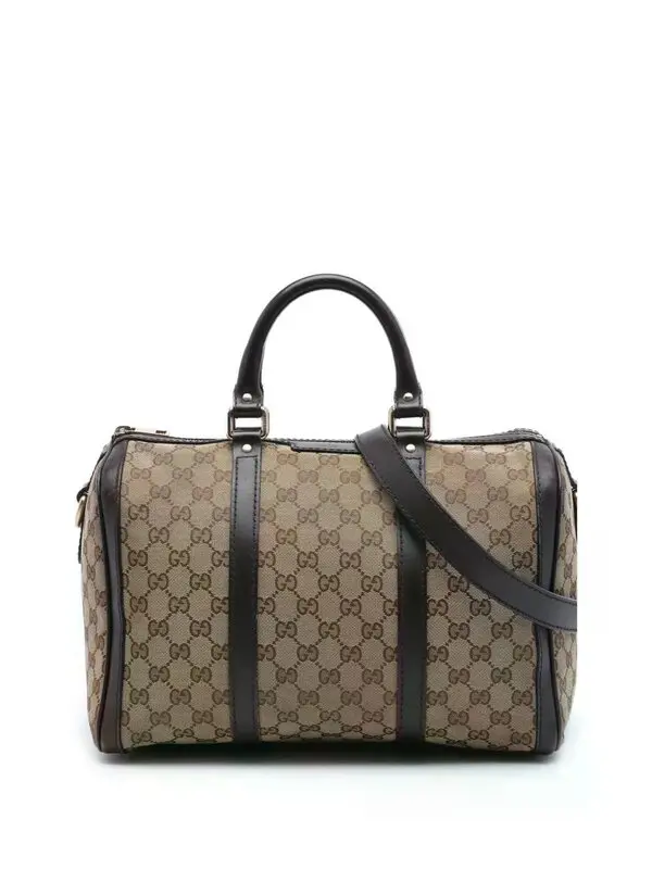Gucci 2016-2026 Medium Gg Canvas Joy Boston Bag Satchel - Neutrals