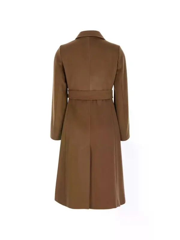 Max Mara Belted Wool Coat - Brown