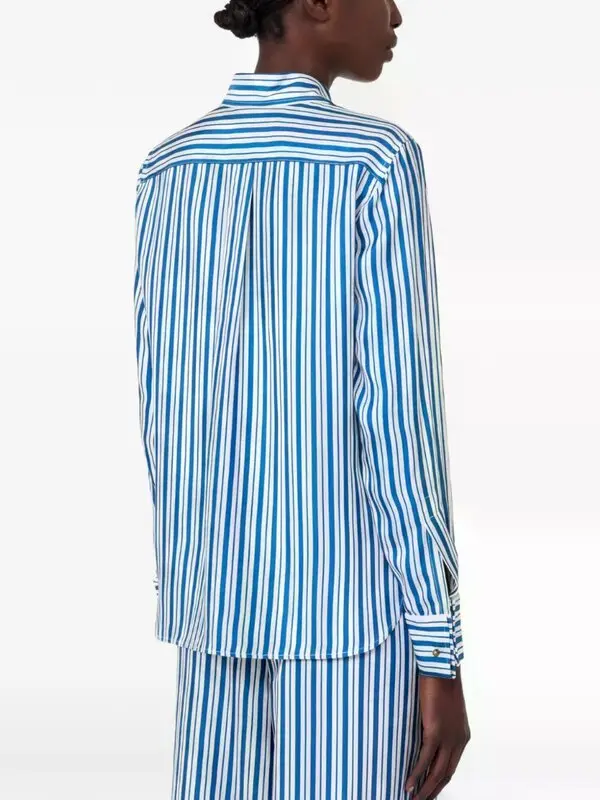 Max Mara Striped Silk Shirt