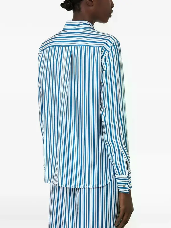 Max Mara Striped Silk Shirt