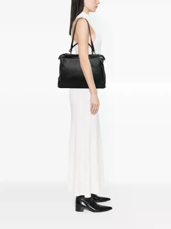 Fendi 2000-2010 Large Goatskin Peekaboo Iconic Satchel