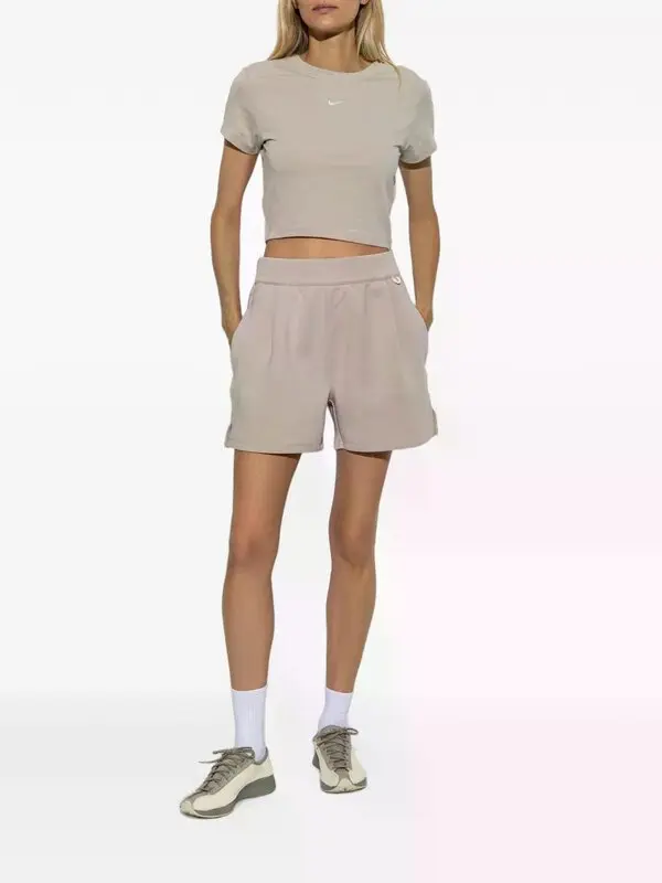 Nike Chill Logo-embroidered Cropped T-shirt