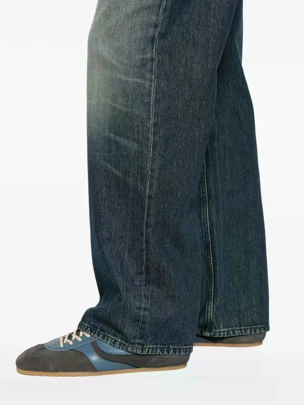 Sandro Faded-effect Wide-leg Jeans