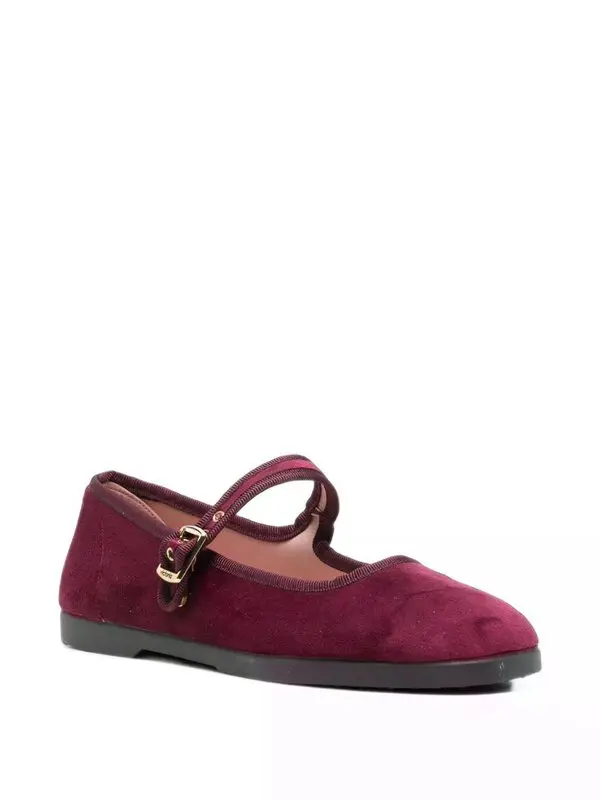 Victoria Beckham Buckle-strap Ballet Flats