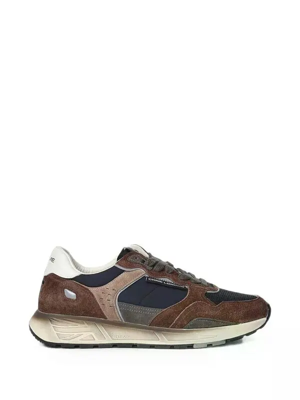 CRIME LONDON Rush Suede Panelled Sneakers