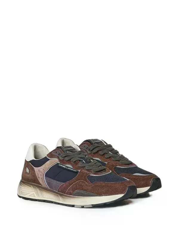 CRIME LONDON Rush Suede Panelled Sneakers
