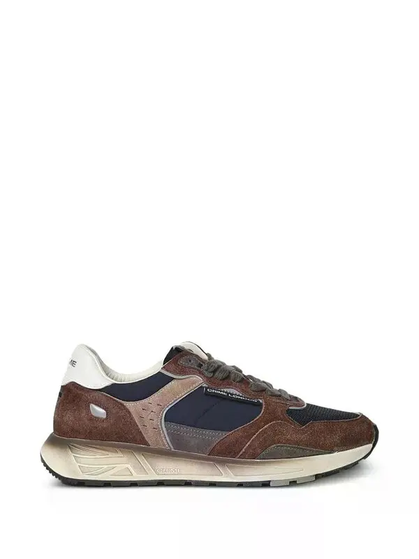 CRIME LONDON Rush Suede Panelled Sneakers - Brown