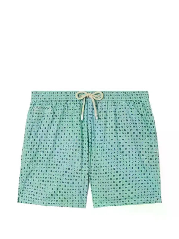 MC2 SAINT BARTH Geometric-print Drawstring Swim Shorts