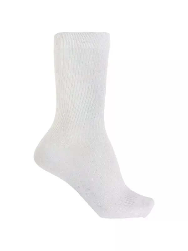 BIRKENSTOCK Ribbed Metallic-thread Socks