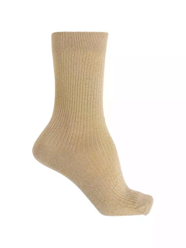 BIRKENSTOCK Ribbed Metallic-thread Socks