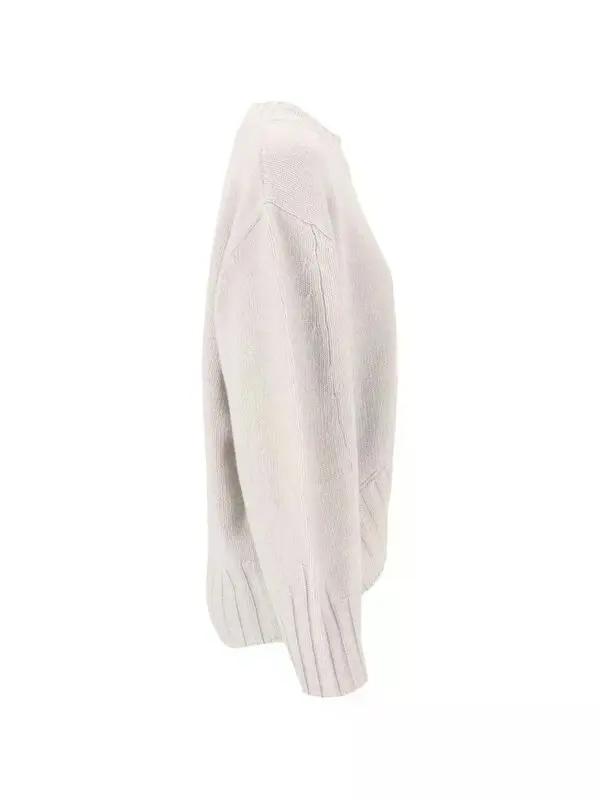 Attico Embroidered Asymmetric-hem Sweater