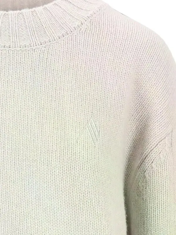 Attico Embroidered Asymmetric-hem Sweater