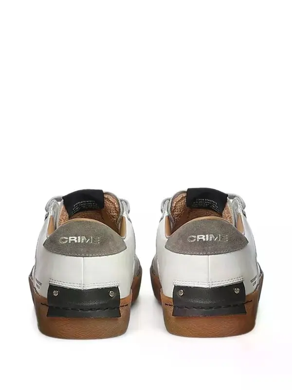 CRIME LONDON Distressed Effect Panelled Sneakers