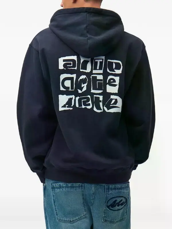 ARTE ANTWERP Graphic-print Drawstring Hoodie