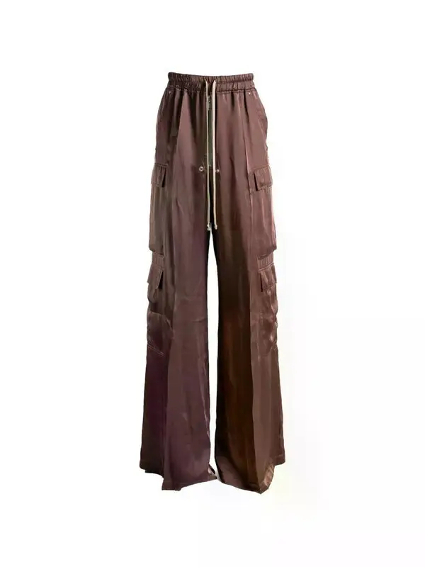Rick Owens Tower Belas Drawstring-waist Cargo Pants - Brown