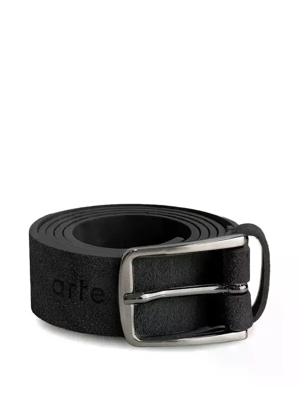 ARTE ANTWERP Suede Leather Belt - Black