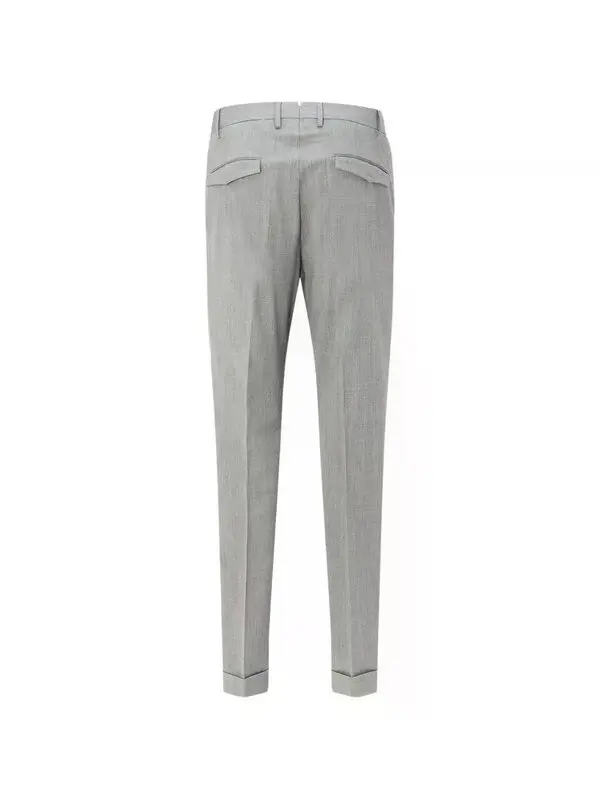 PT TORINO Mid-rise Trousers With Turn-up Cuffs