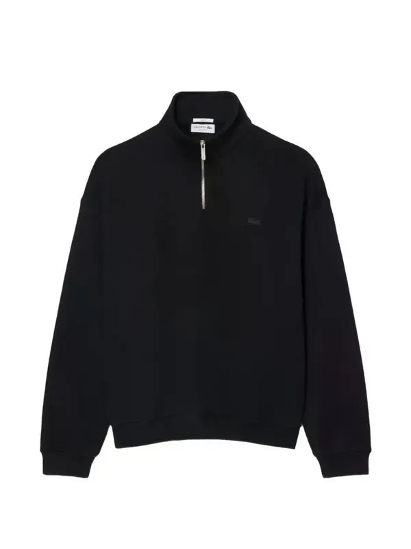 Lacoste Quarter-zip Sweatshirt - Black