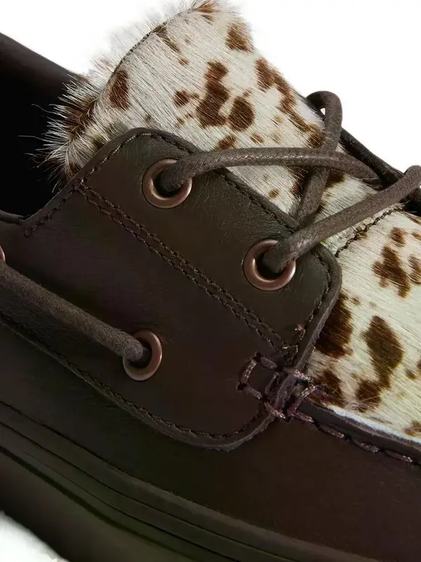 VANS Cow-print Panelled Shoes
