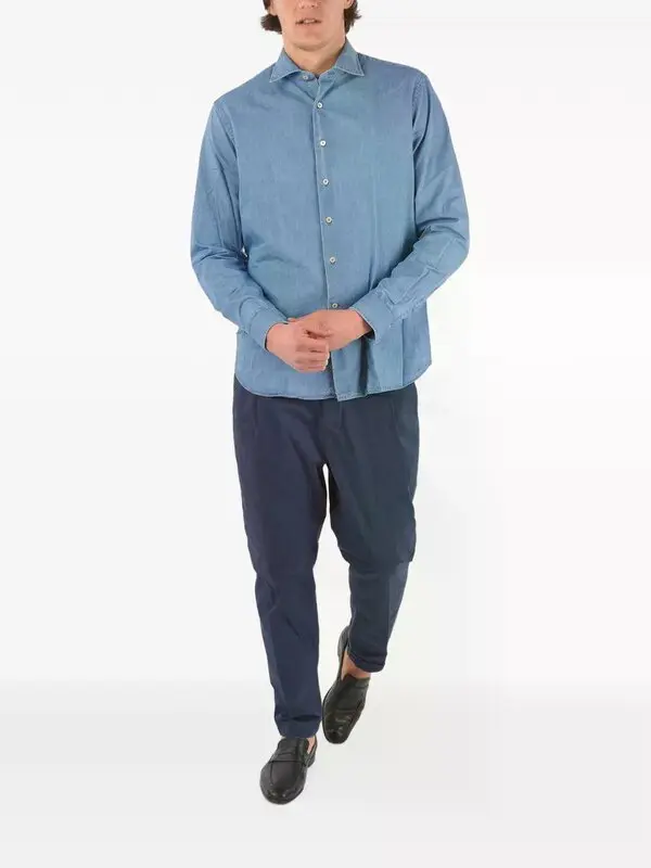 ALESSANDRO GHERARDI French Collar Denim Shirt