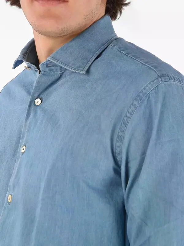 ALESSANDRO GHERARDI French Collar Denim Shirt
