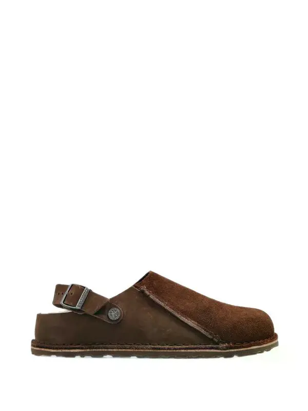 BIRKENSTOCK Lutry Premium Split Mules - Brown