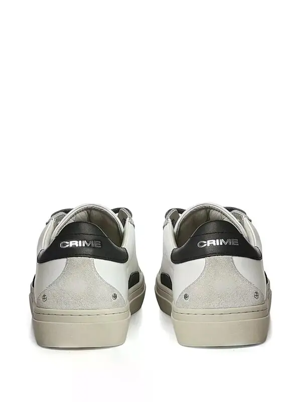 CRIME LONDON Essential Contrast-panel Leather Sneakers
