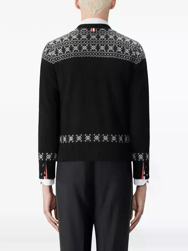 Thom Browne Fair Isle Jacquard Cardigan